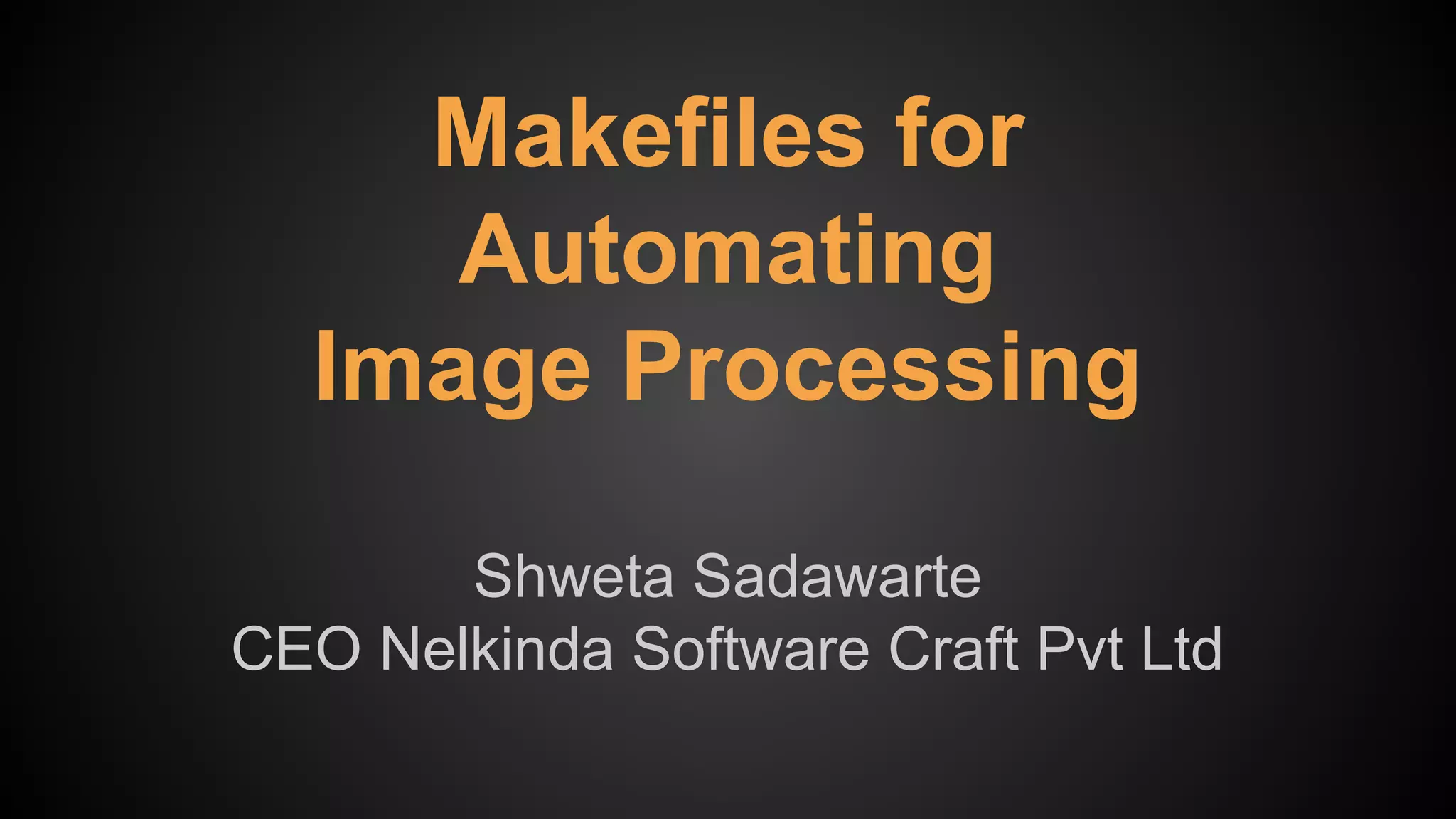 Makefiles for automating image processing | PDF | Photo Editing Software | Computer Software and ...