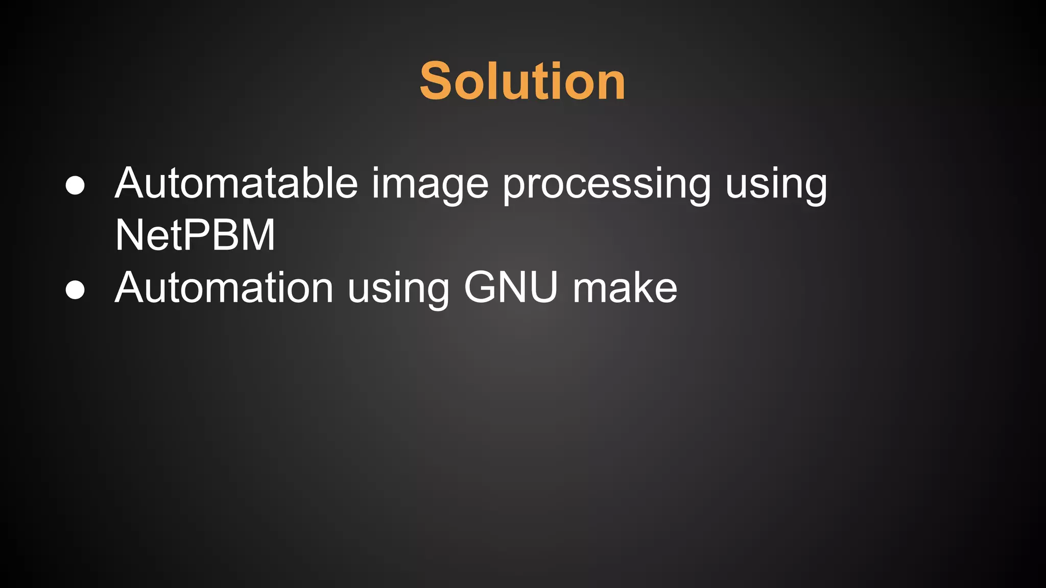 Makefiles for automating image processing | PDF
