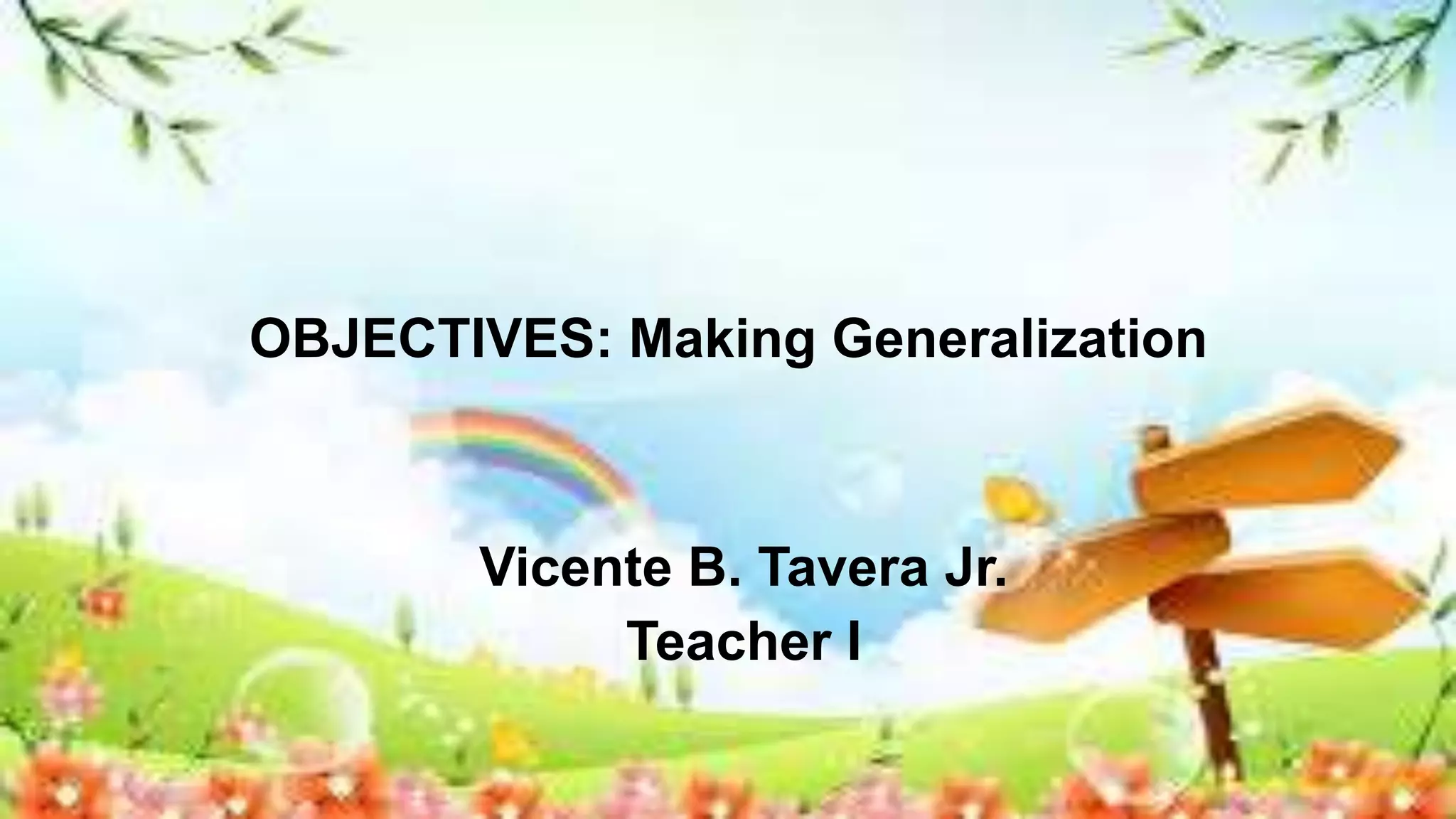 Make generalization | PPTX