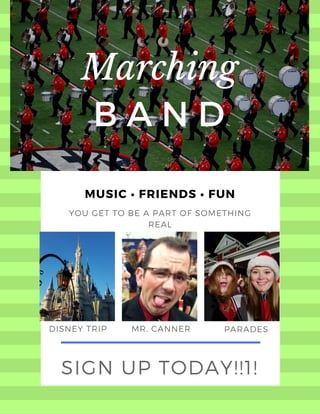 Marching band poster, sign up today! | PDF