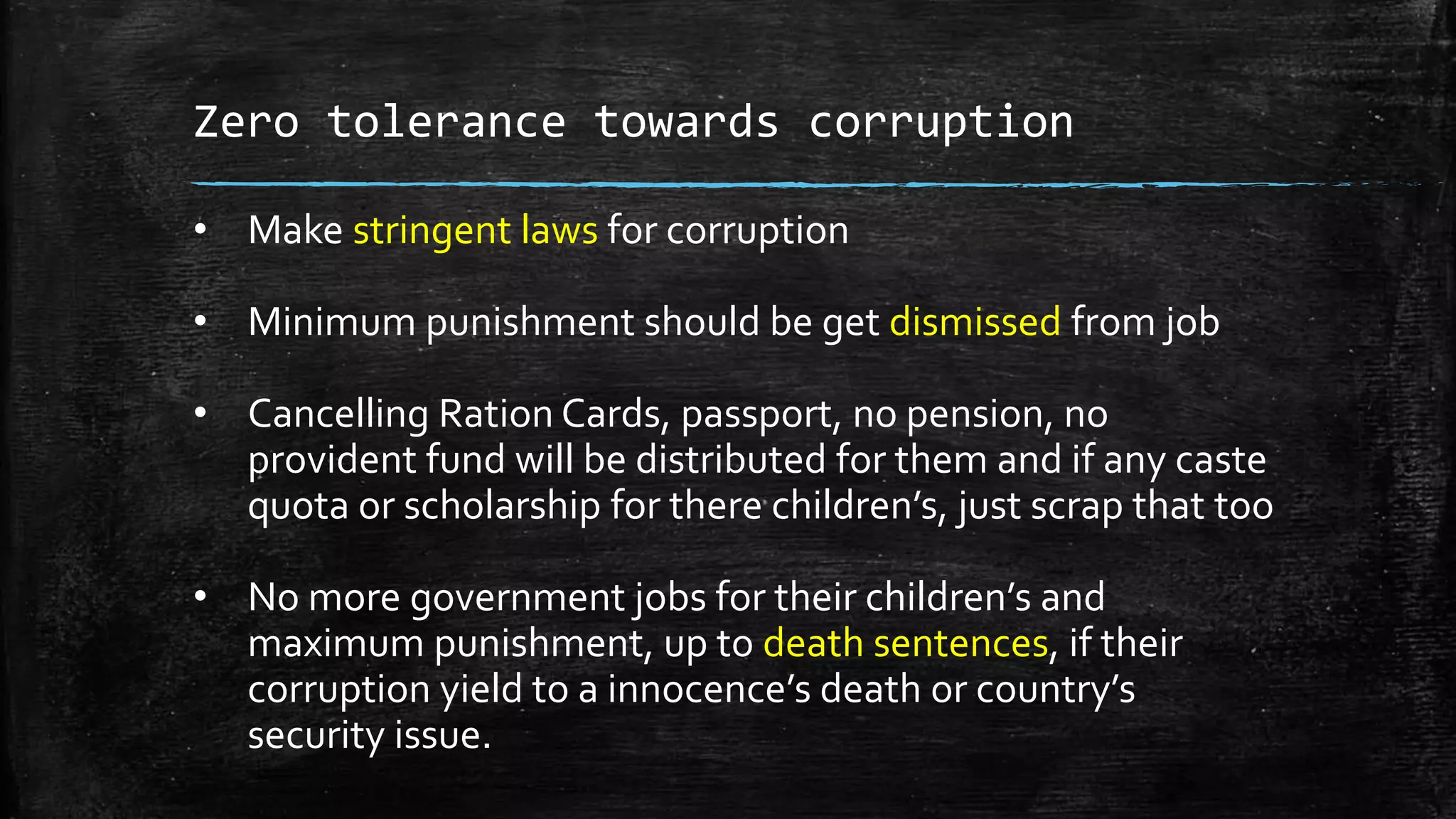 Make india corruption free | PPTX