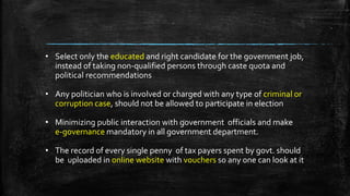 Make india corruption free | PPTX