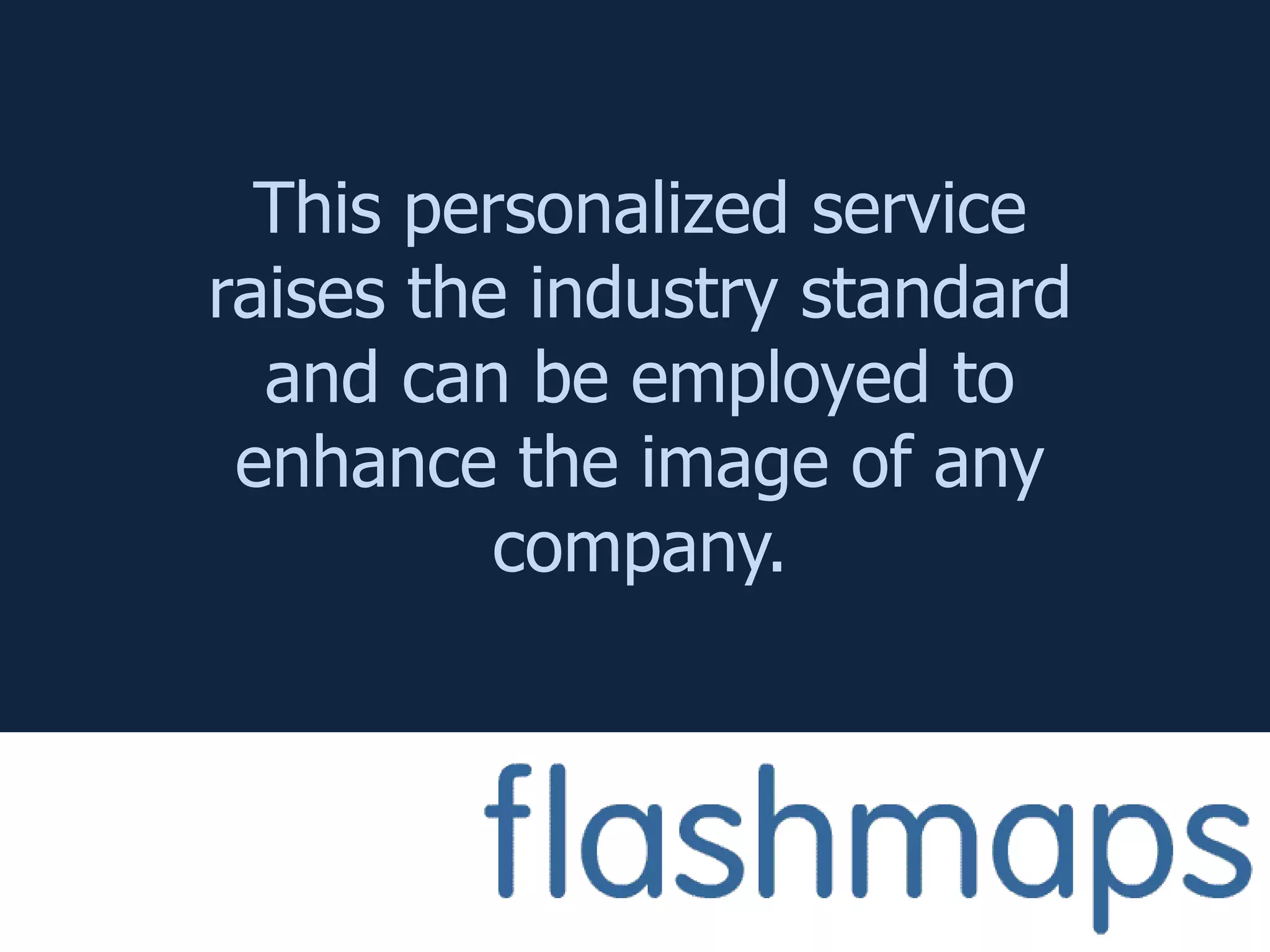 Make information more accessible with flash maps | PPTX