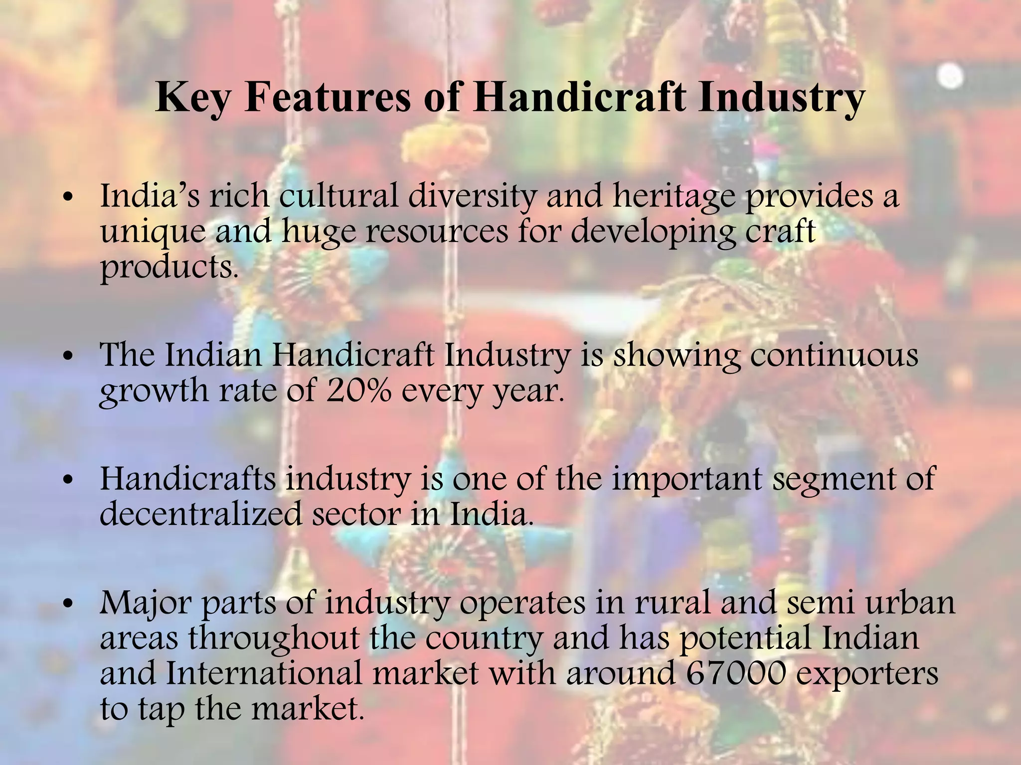 Make in india - Indian handicraft Products online | PPTX