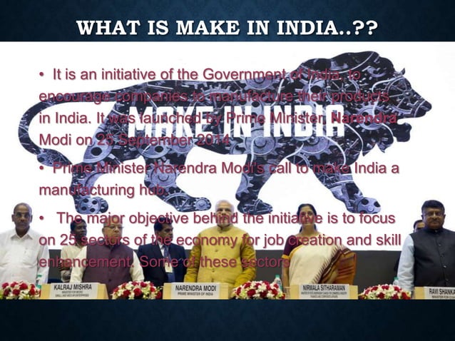 Make in India | PPTX