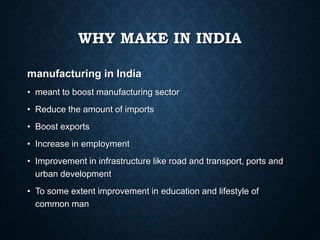Make in India | PPTX