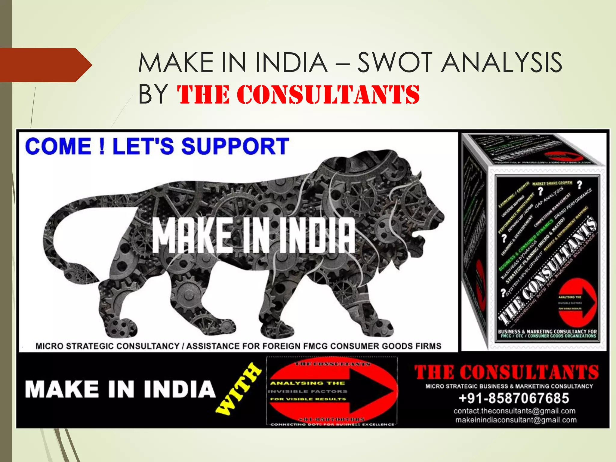 MAKE IN INDIA - MAKE YOUR FORTUNE IN INDIA - INTRODUCTION @ http ...
