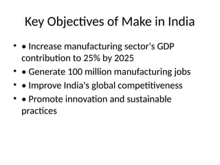 make in india policy of government of india | PPTX
