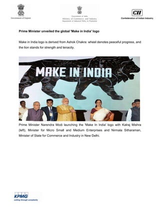 Gujarat Vibrant - Make in India Campaign | PDF