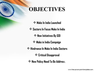 Make in india summery | PPT
