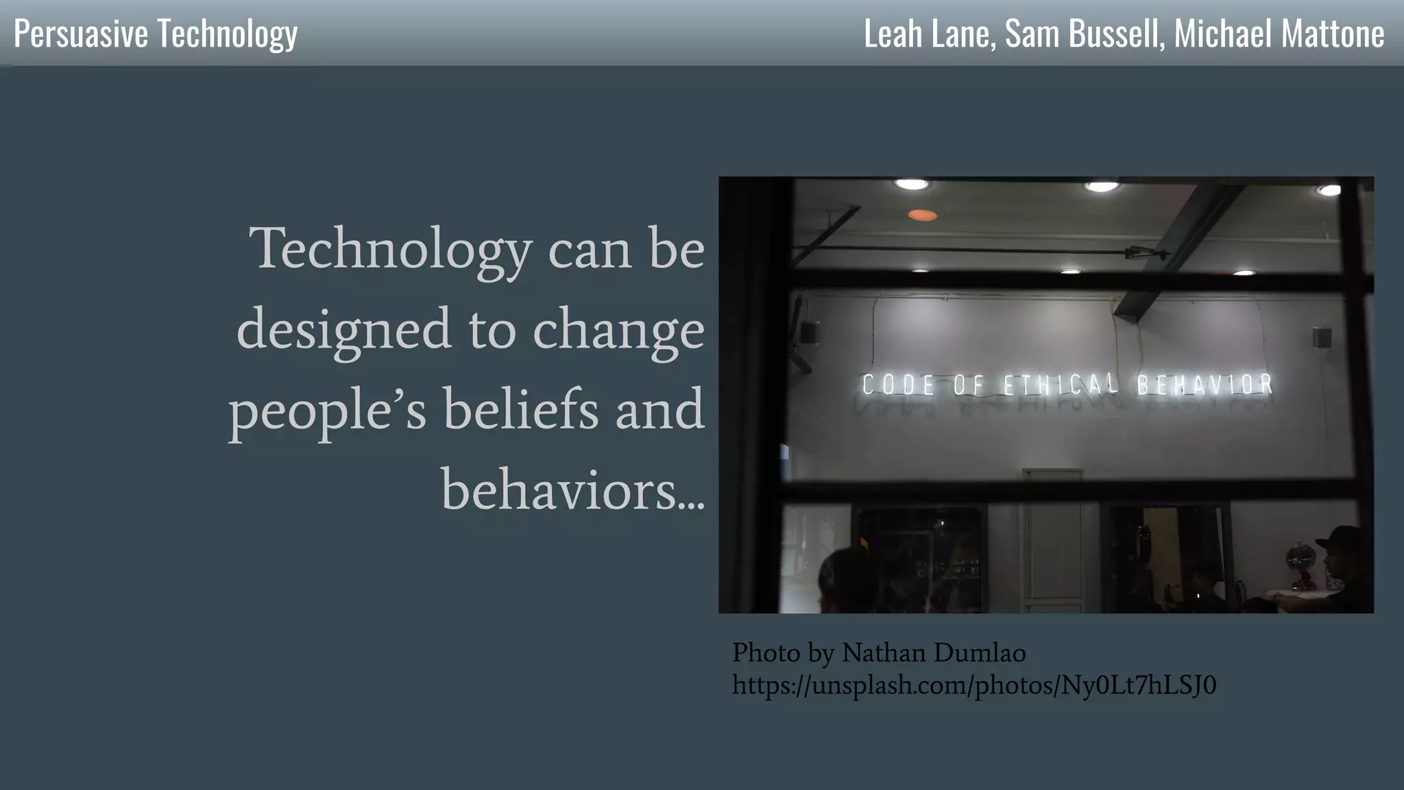 Persuasive Technology | PPT