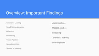 Make it Stick Presentation | PDF