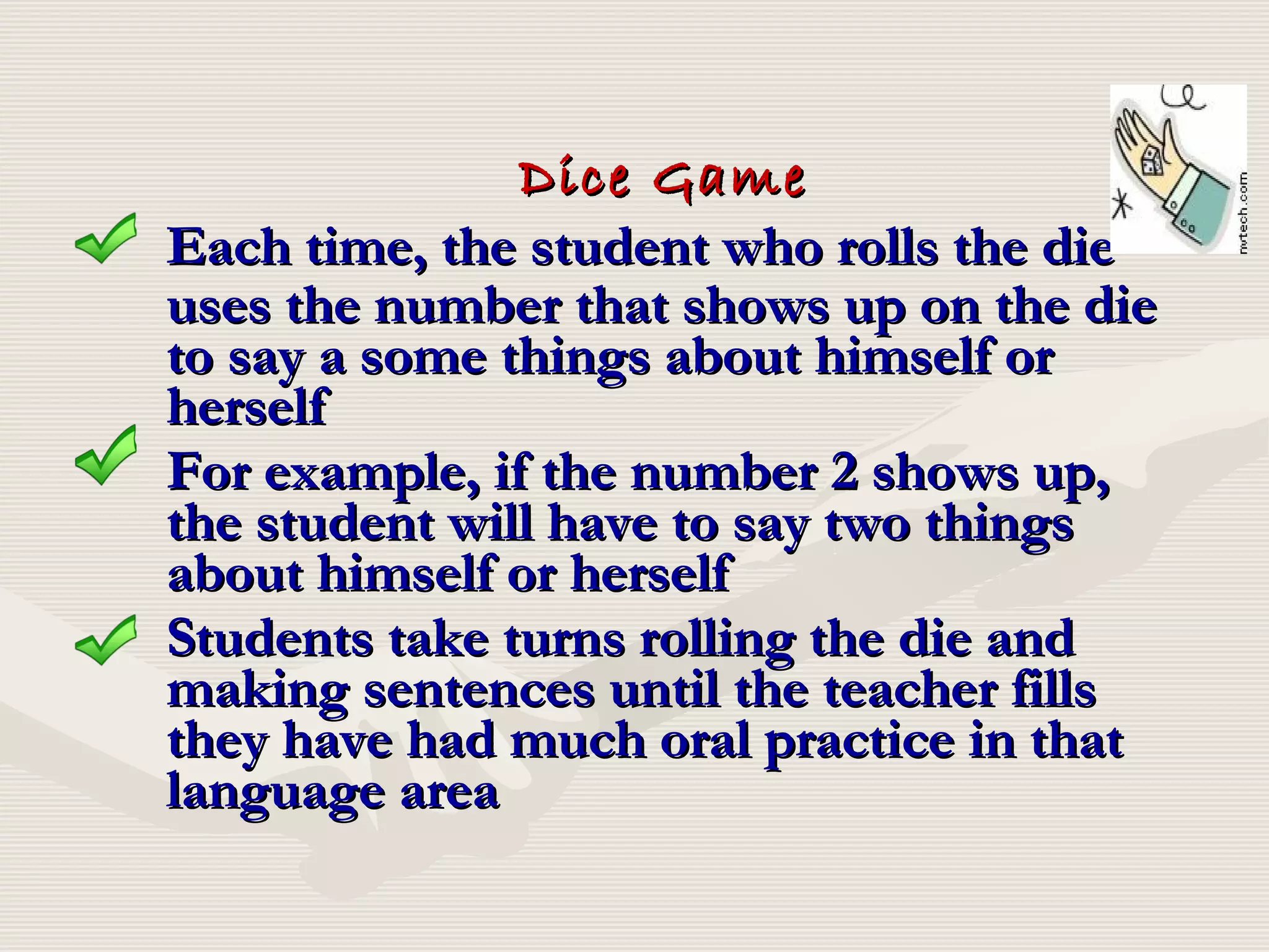 Make learning a fun the use of games in esl classroom | PPT