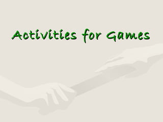 Make learning a fun the use of games in esl classroom | PPT