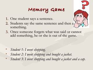 Make learning a fun the use of games in esl classroom | PPT