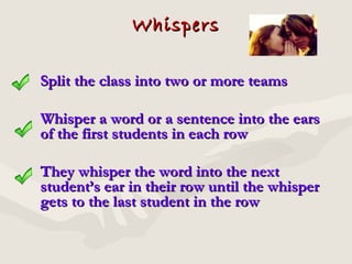 Make learning a fun the use of games in esl classroom | PPT