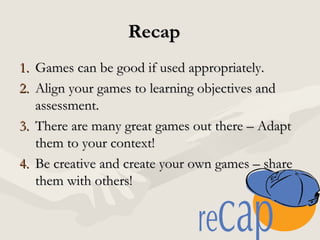 Make learning a fun the use of games in esl classroom | PPT