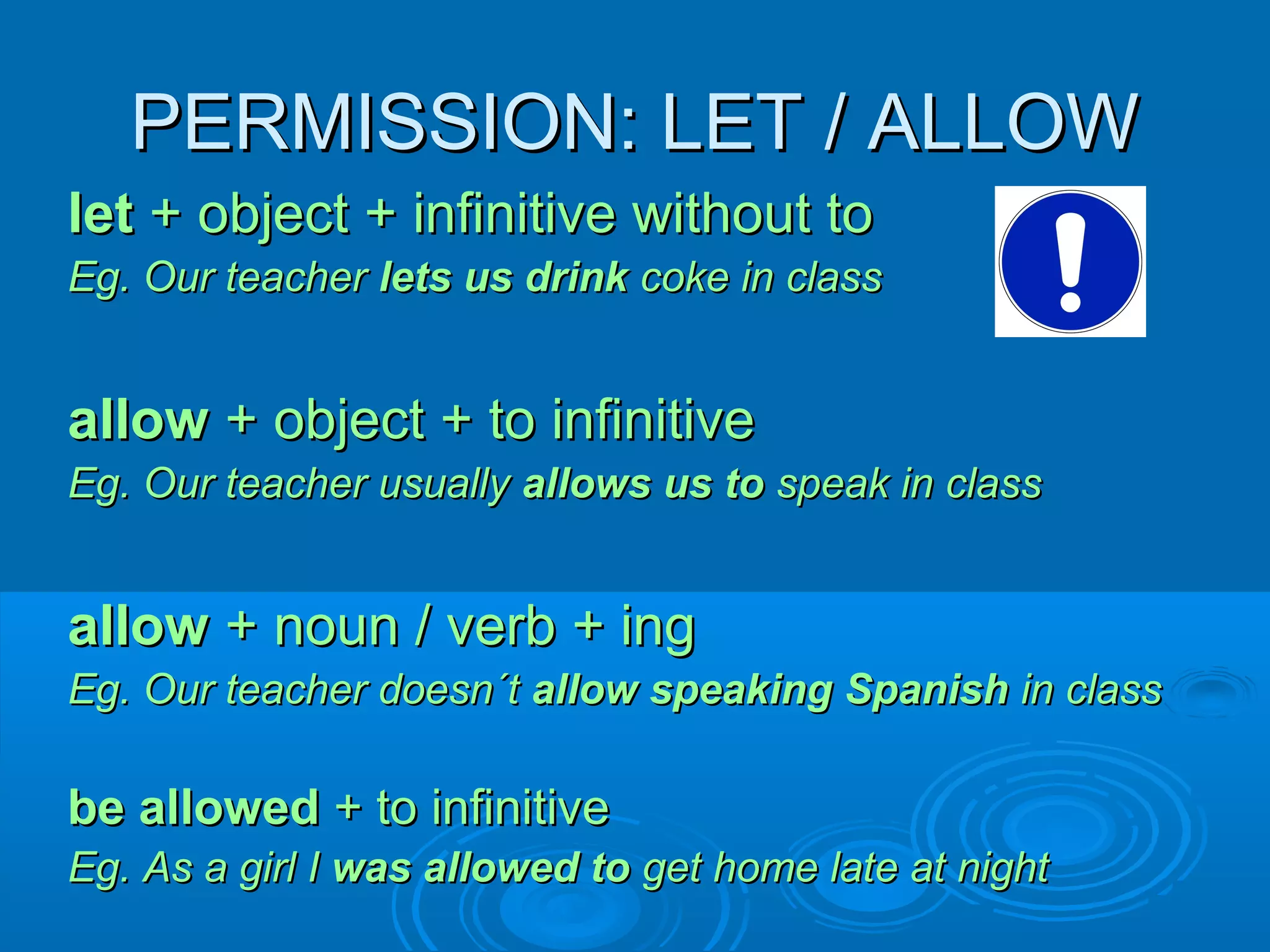 Make let allow | PPT