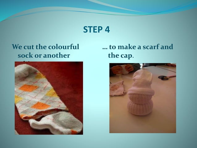 Make little people puppets from old socks and rice | PPT