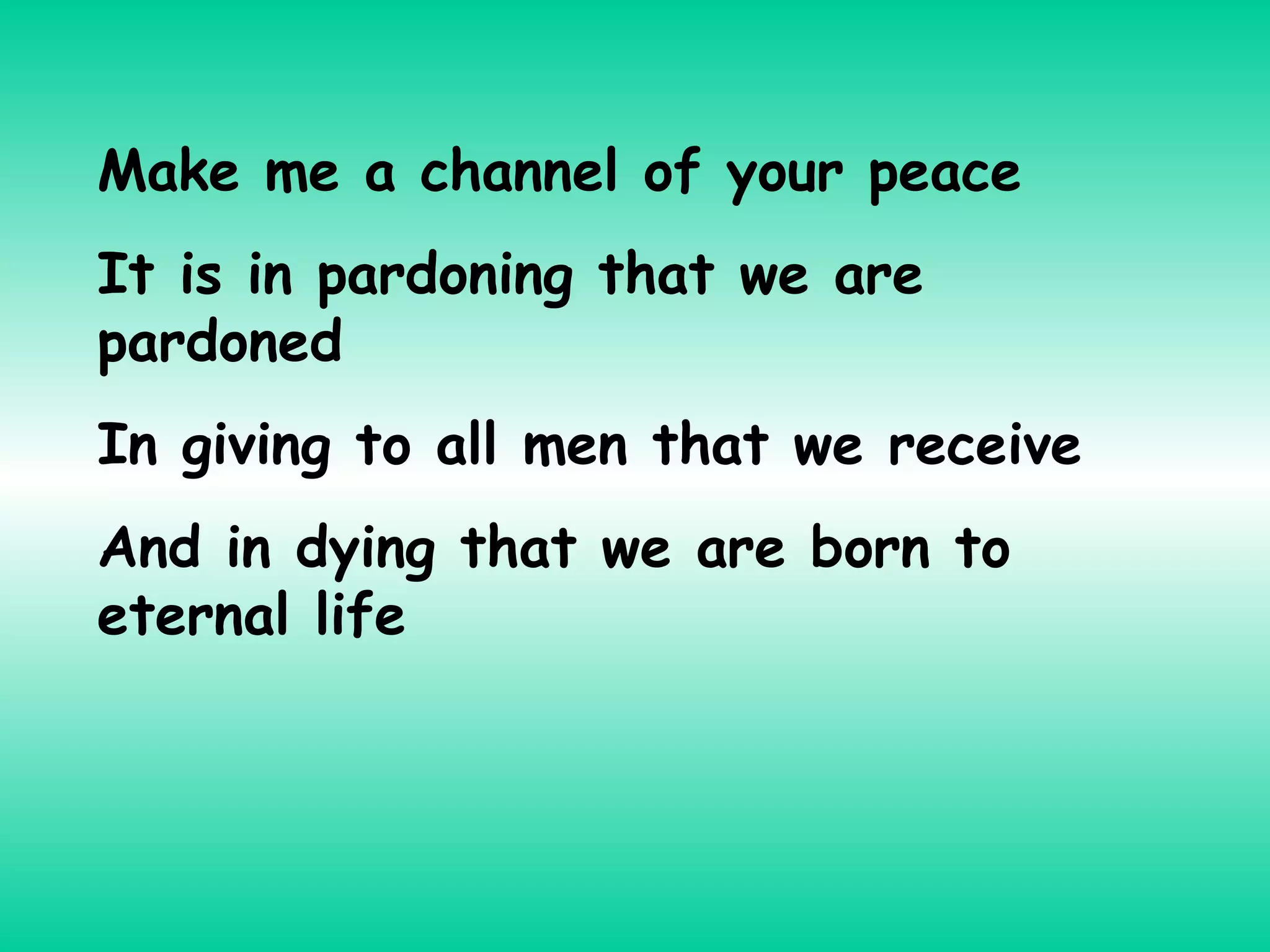 Make me a channel (HTPD School, Peace Day) | PPT