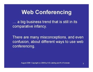 Make Meaningful Connections With Web Conferencing | PDF | Web Conferencing | Computer Software ...