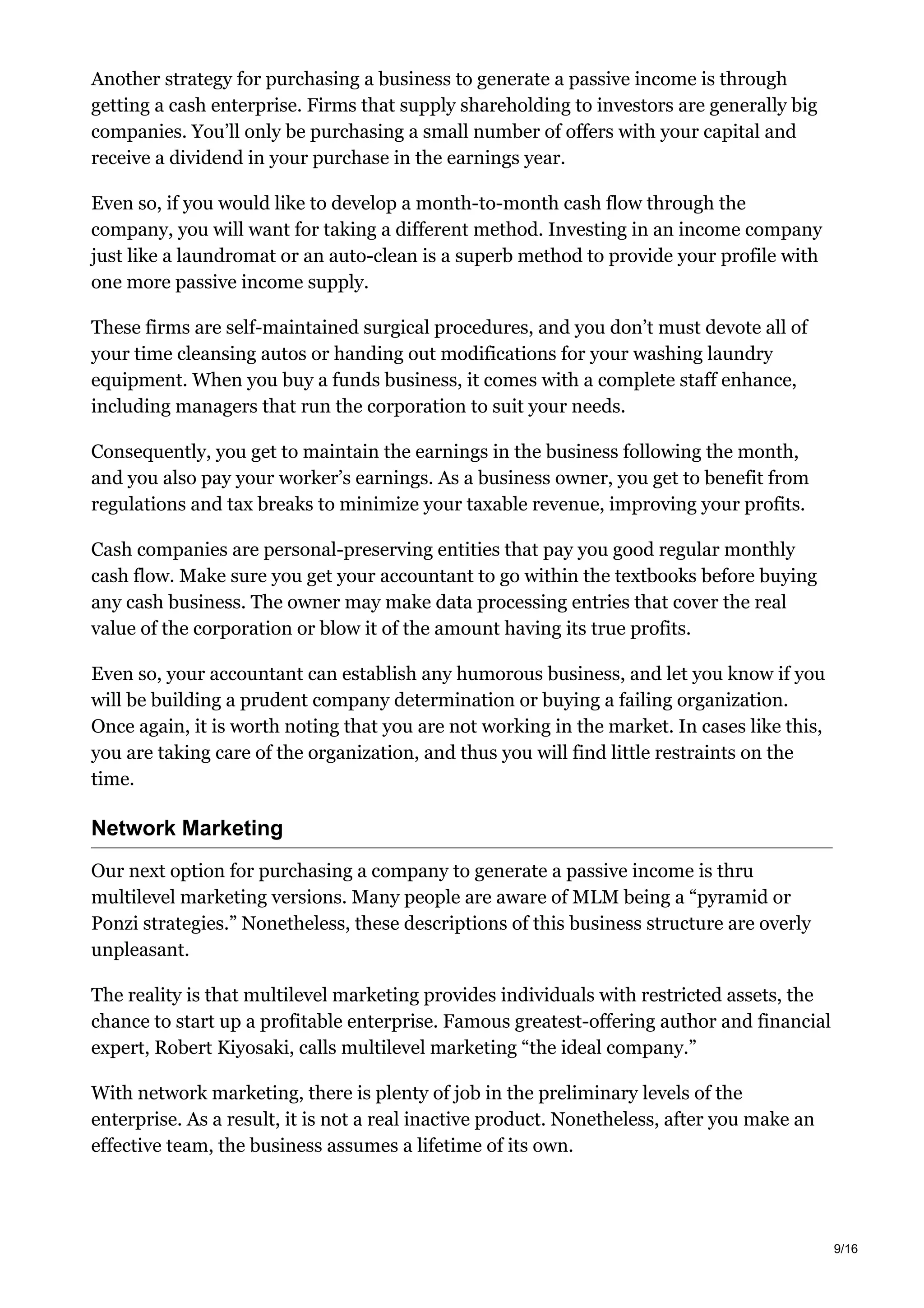 passive income ideas top ways to build up your wealth | PDF