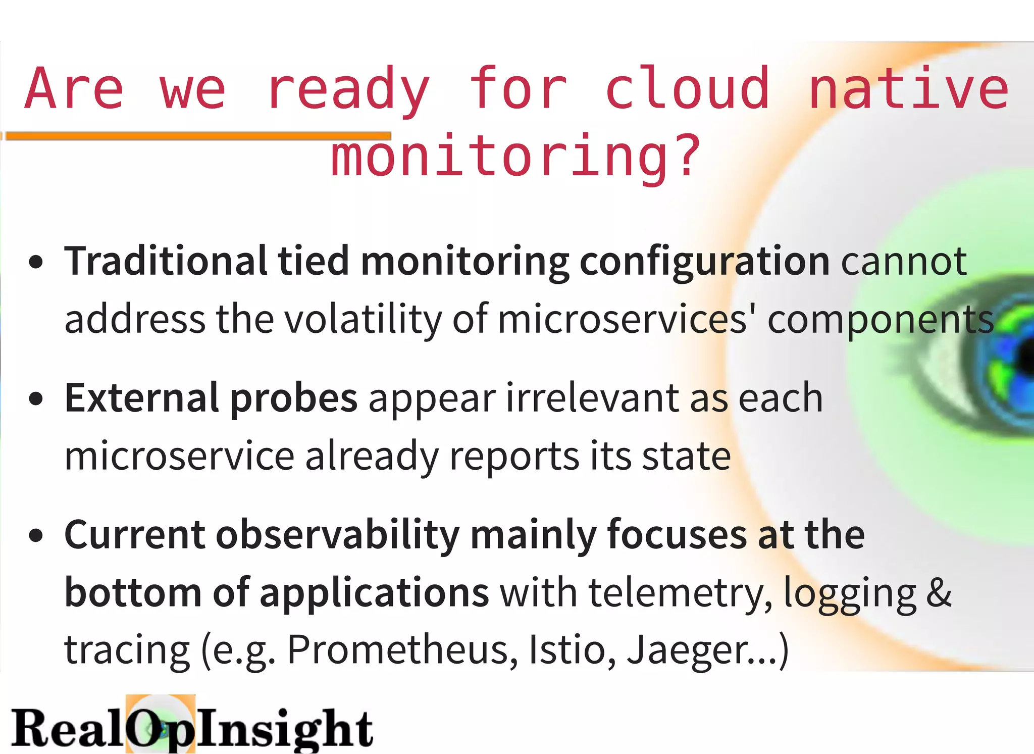 Make monitoring ready for cloud native applications | PPT