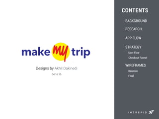 MakeMyTrip - User Flows & Wireframes | PDF