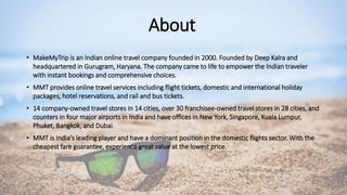 Marketing Strategy - MakeMyTrip | PPTX