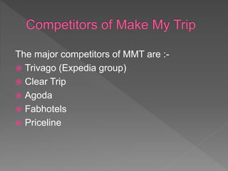 Make my trip ppt | PPTX