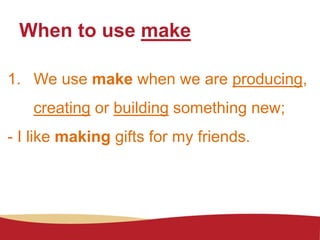 Make or do | PPT