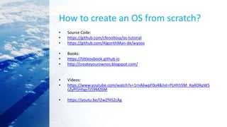 Make own you kernel os | PPT