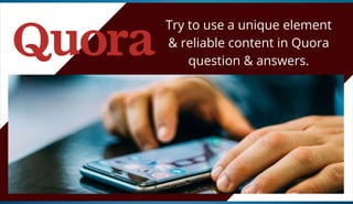 Make Quora Activities More Successful | PPT