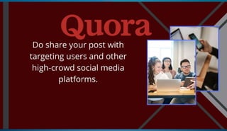 Make Quora Activities More Successful | PPT