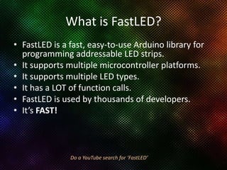 A Fast Introduction to Arduino and Addressable LED Strips | PPTX | Computer Peripherals | Computing