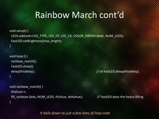 A Fast Introduction to Arduino and Addressable LED Strips | PPTX