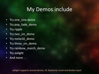 A Fast Introduction to Arduino and Addressable LED Strips | PPTX