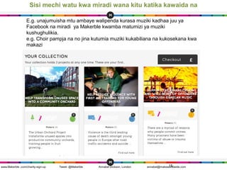 Makerble for Charities - Swahili | PPT
