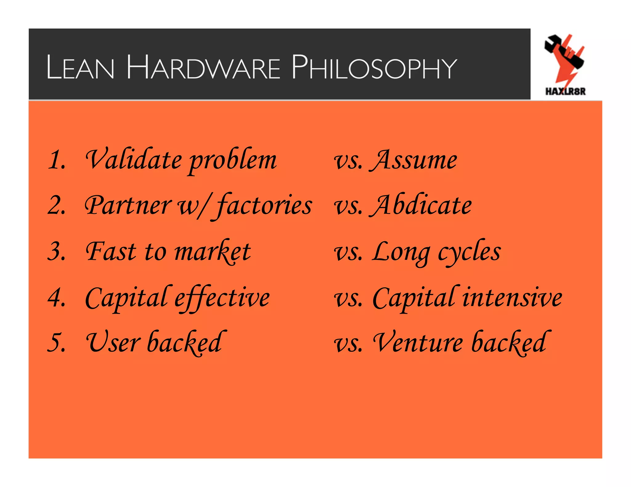 Thinking Lean Hardware | PPT