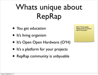 Makerfaire NYC RepRap presentation | PPT