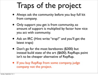 Makerfaire NYC RepRap presentation | PPT