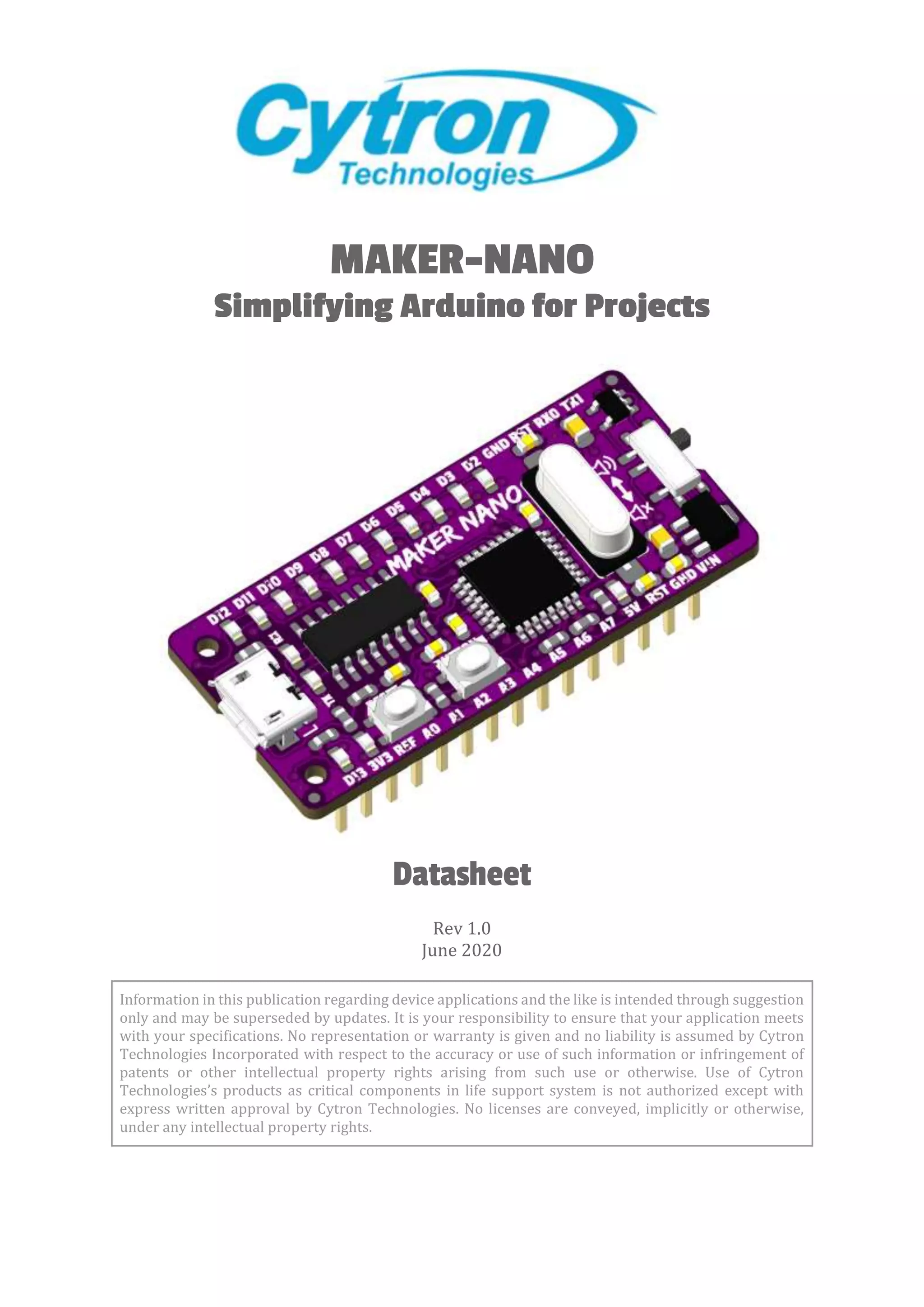 Maker Nano Datasheet.docx