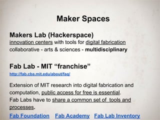 Maker spaces | PDF