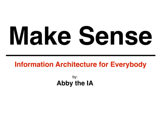 How to Make Sense of Any Mess | PDF