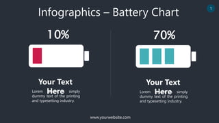 Make Simple battery chart using Powerpoint | PPT