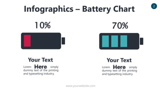 Make Simple battery chart using Powerpoint | PPT