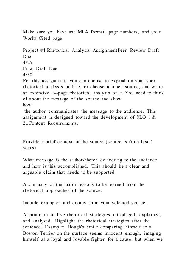 Make sure you have use MLA format, page numbers, and your Works Cite | PDF