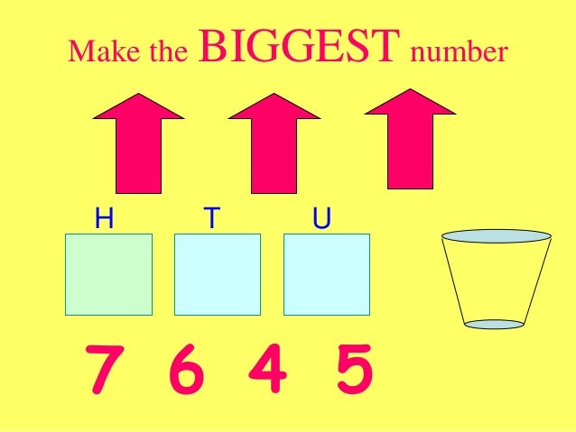 Make the biggest number