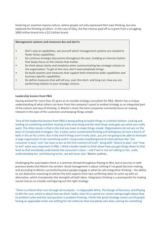 Make the right choices to create a winning strategy by Kenneth ...