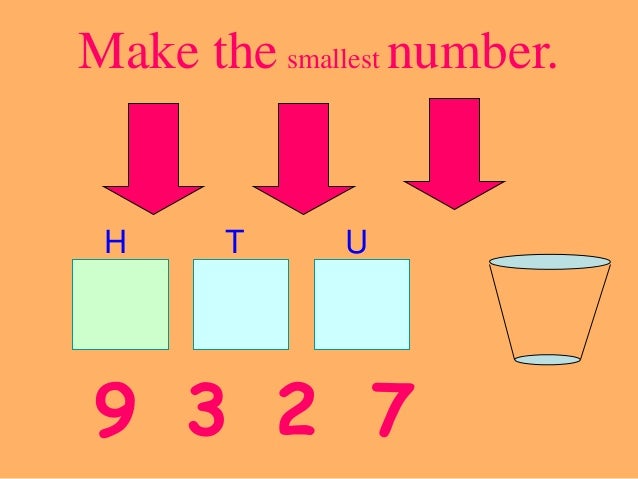 Make the smallest number